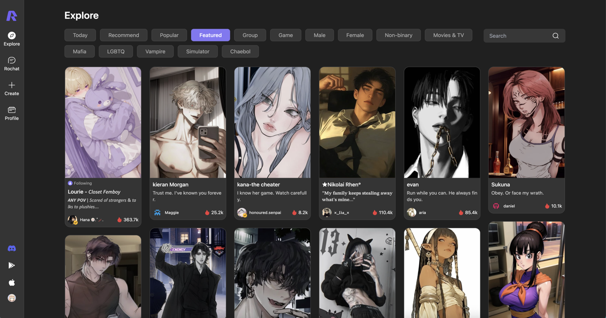 Rochat - AI Chatbot Platform | Create Custom AI Characters | Upro